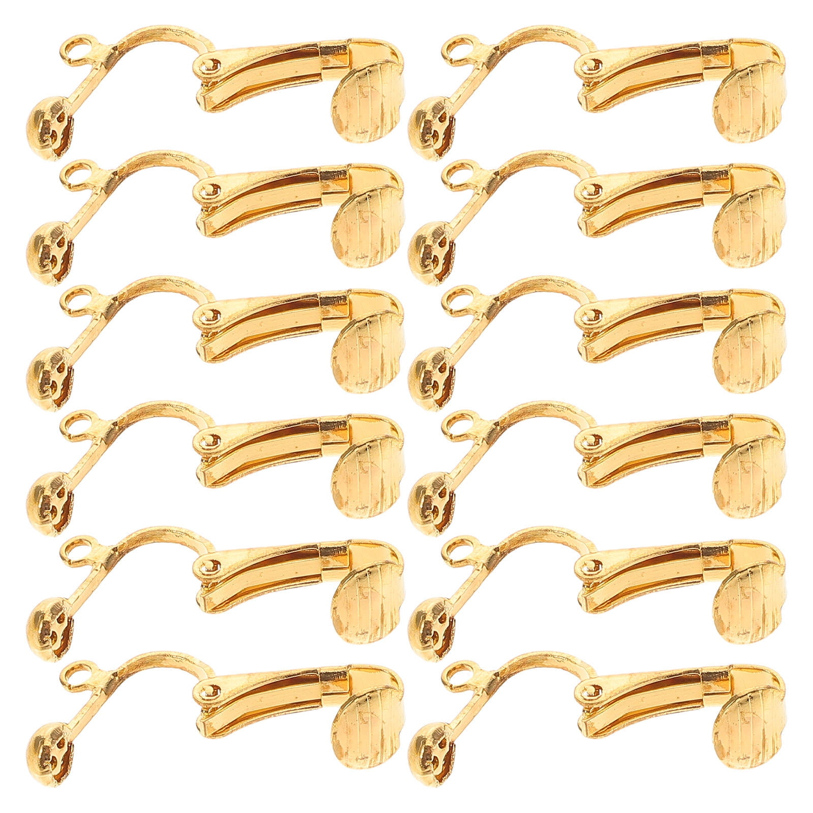 DEEPCRAFF 100Pcs Clip On Earring Converter for Non-Pierced Ears and DIY ...