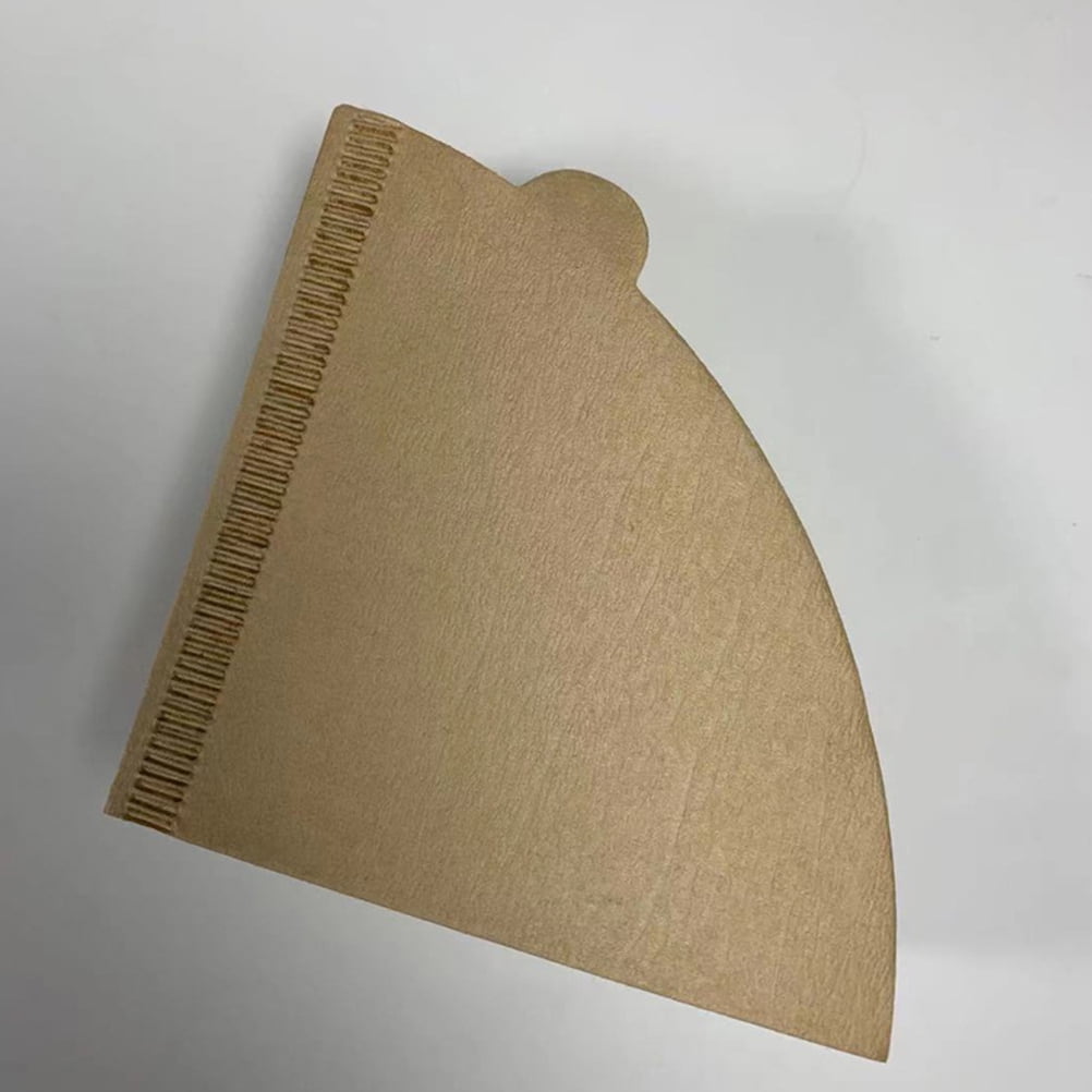 DEEPCRAFF 100Pcs Disposable Cone Coffee Filter Paper Khaki Color for ...