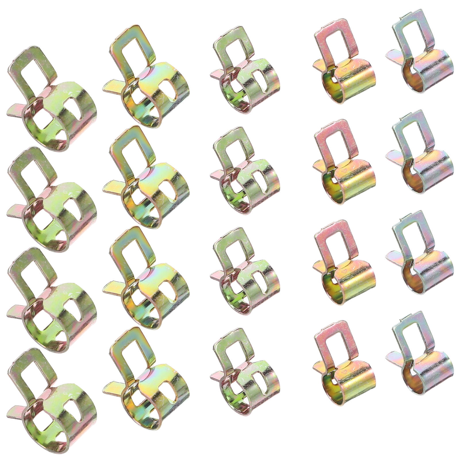 DEEPCRAFF 100Pcs Spring Clamp Coolant Hose Clips Galvanized Metal Hose ...