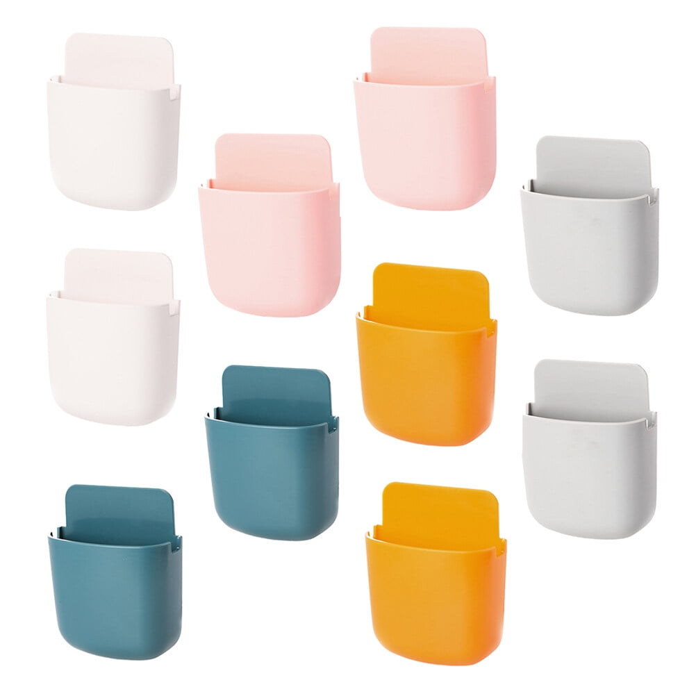 DEEPCRAFF 10Pack Wall Mountable Plastic Storage Box Punch Free Tv ...