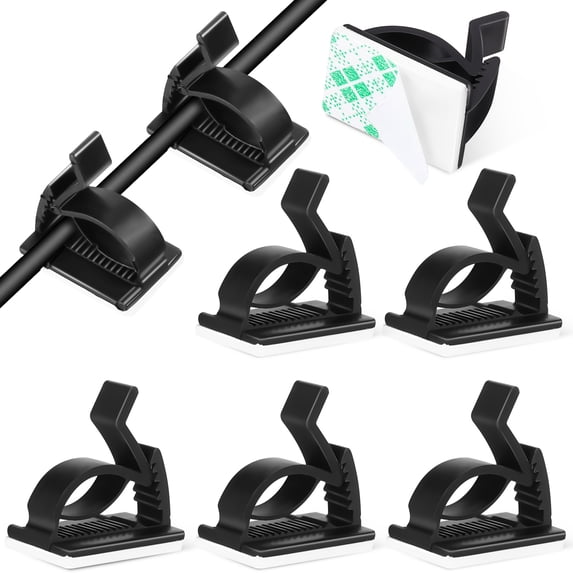 DEEPCRAFF 10Pcs Adhesive Cable Organizers for Cable Management with ...