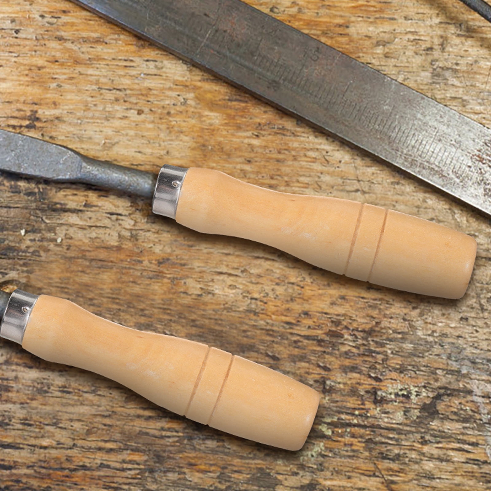 DEEPCRAFF 10Pcs Ergonomic Wood Handle for Hand Operated Hand Tools ...