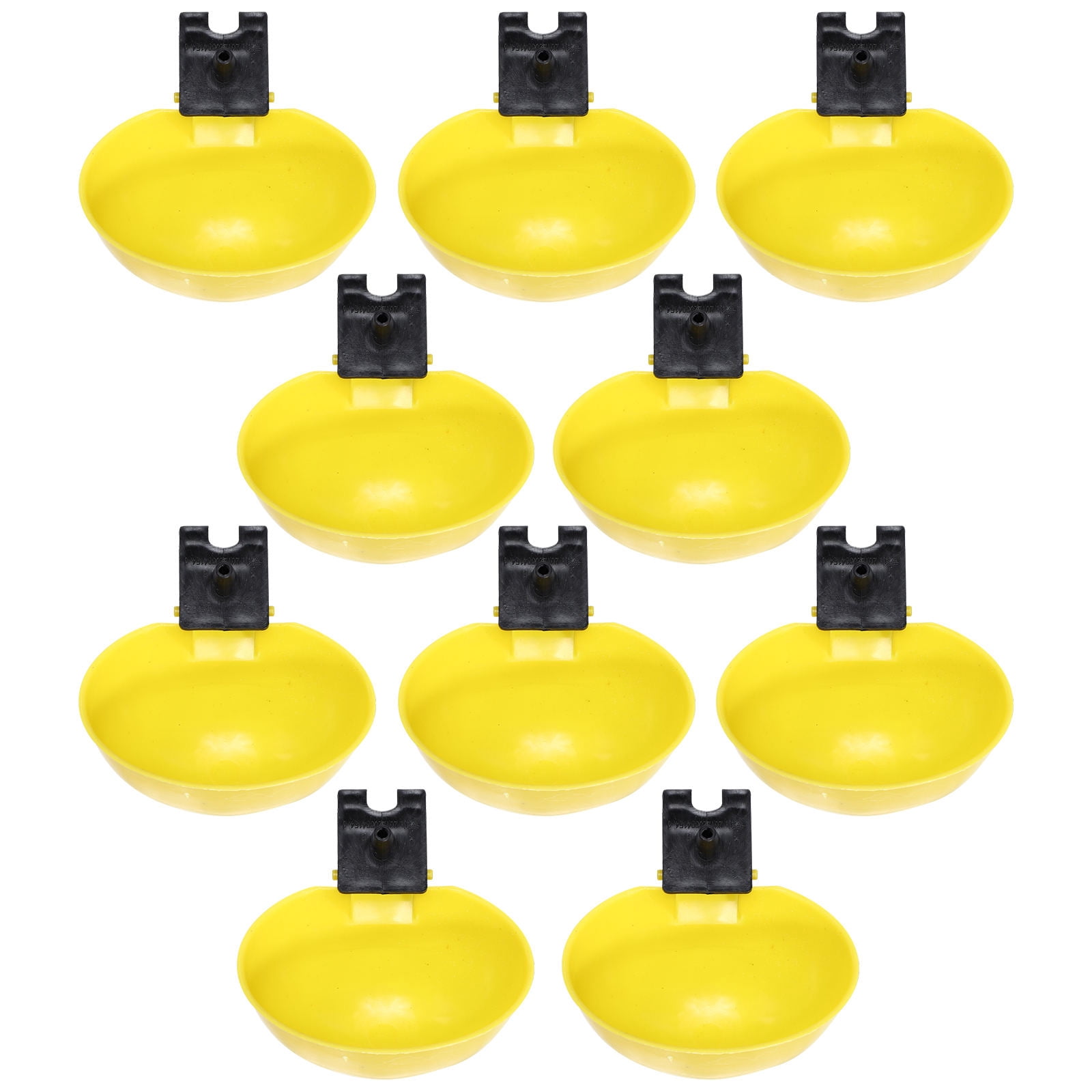 DEEPCRAFF 10Pcs Plastic Round Drinking Bowl for Birds Pigeons Chickens ...