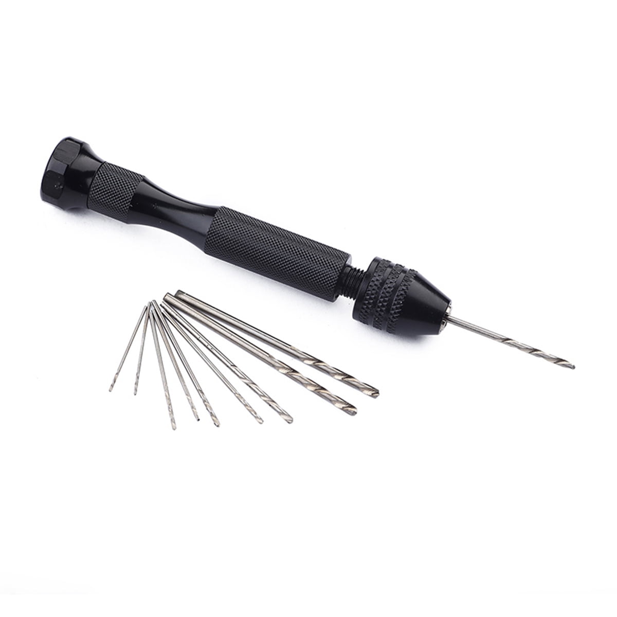 DEEPCRAFF 11Pcs Vise Hand Drill with Keyless Chuck for Jewelry Making ...
