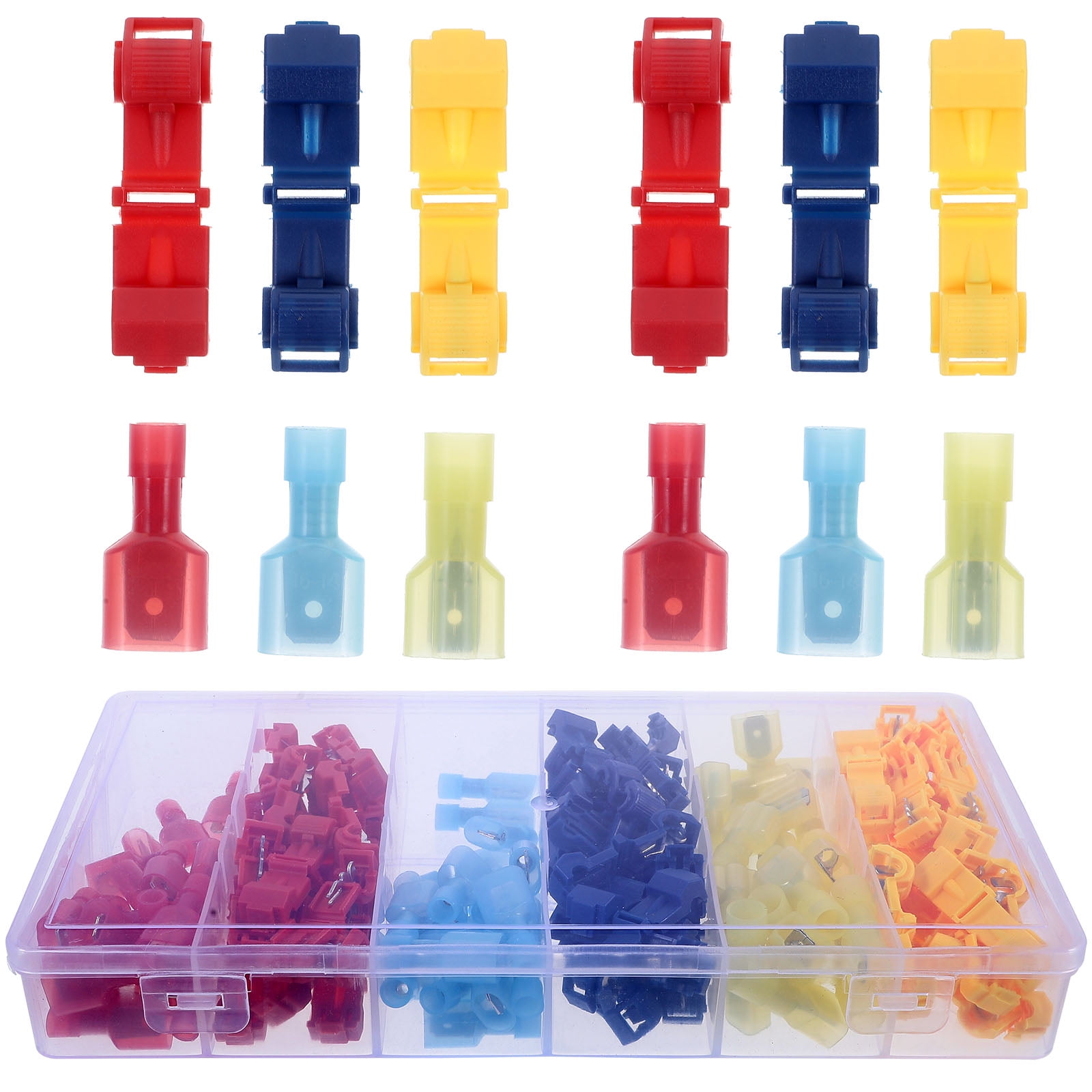 DEEPCRAFF 120Pcs T-Type Wire Connector Quick Splice For Easy Tapping ...