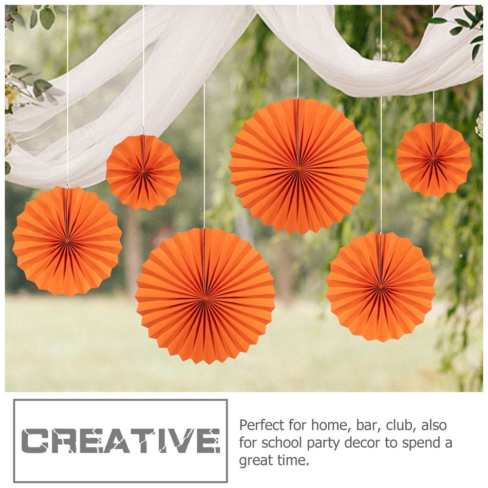 DEEPCRAFF 12Pcs Paper Folding Fan for School and Club Decor - Walmart.com