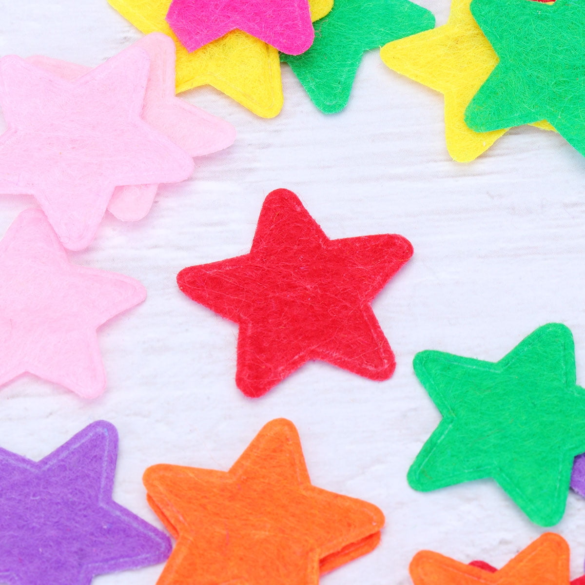 DEEPCRAFF 13Pack Assorted Color Star Shaped Patches for Diy Applique on ...