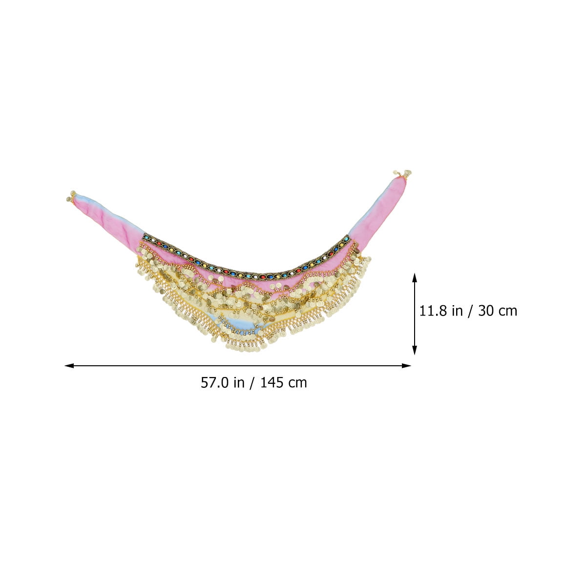 DEEPCRAFF 15Pcs Dancing Scarf Assorted Color Square Hip Scarf Practice ...