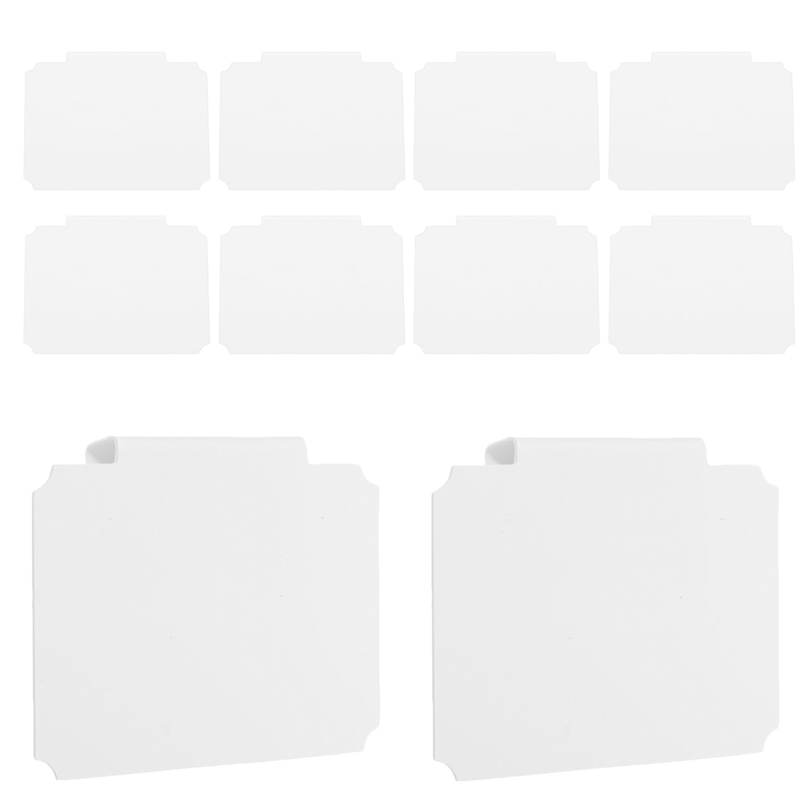 DEEPCRAFF Multifunctional White PVC Clip on Labels for Organizing 15Pcs ...