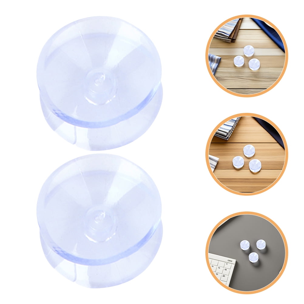 DEEPCRAFF 16Pcs Clear Glass Table Top Spacer Pads Double Sided Adhesion ...