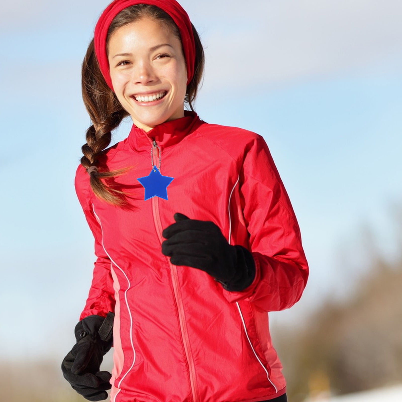 DEEPCRAFF 16Pcs Reflective Keychain for Bicycle and Running Gear with ...