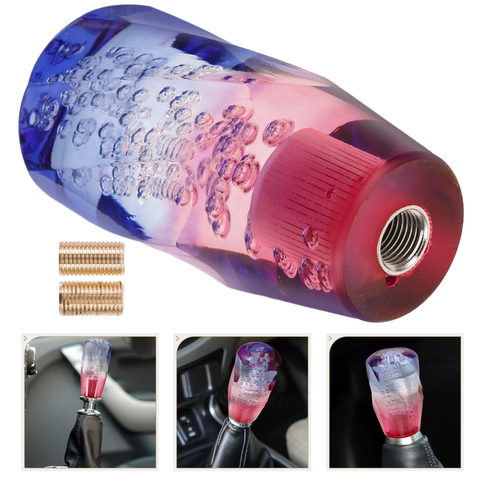 DEEPCRAFF 1Pack Acrylic Gear Shift Knob Twisted Texture Elegant Design ...