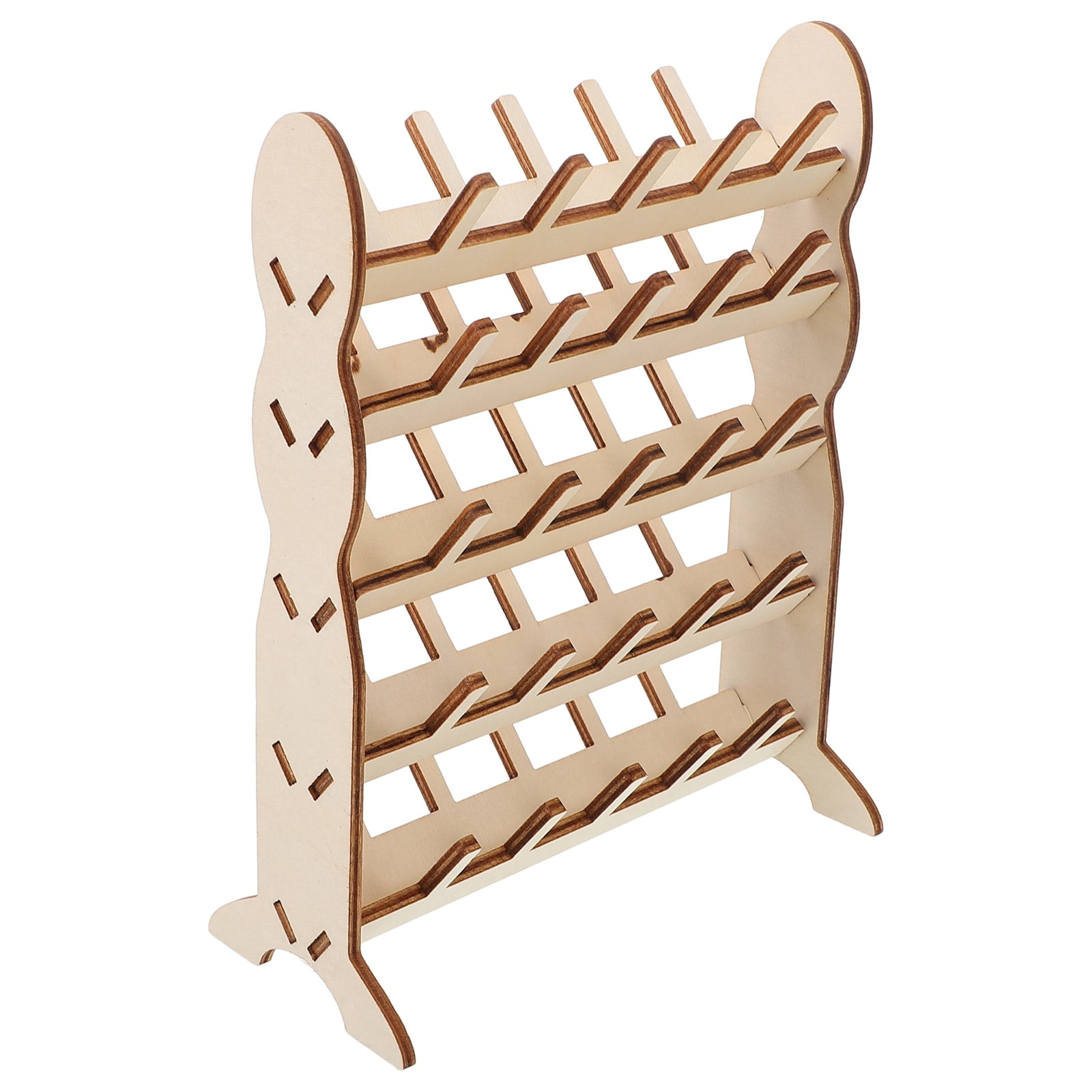 DEEPCRAFF 1Pack Beige Wood Thread Spool Stand Portable Detachable ...