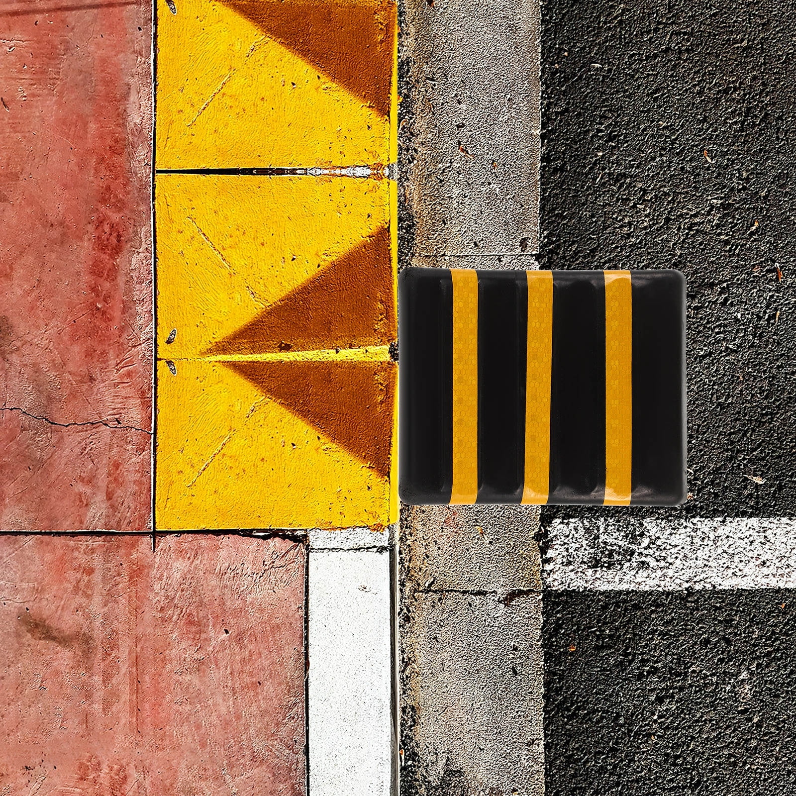 DEEPCRAFF 1Pack Black Rubber Triangular Wheel Chocks for Car Owners ...