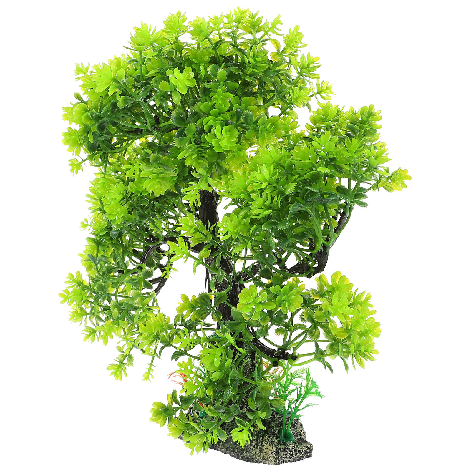 Phenofice Tree Fish Tank Decor Artificial Aquarium Plant Green ...