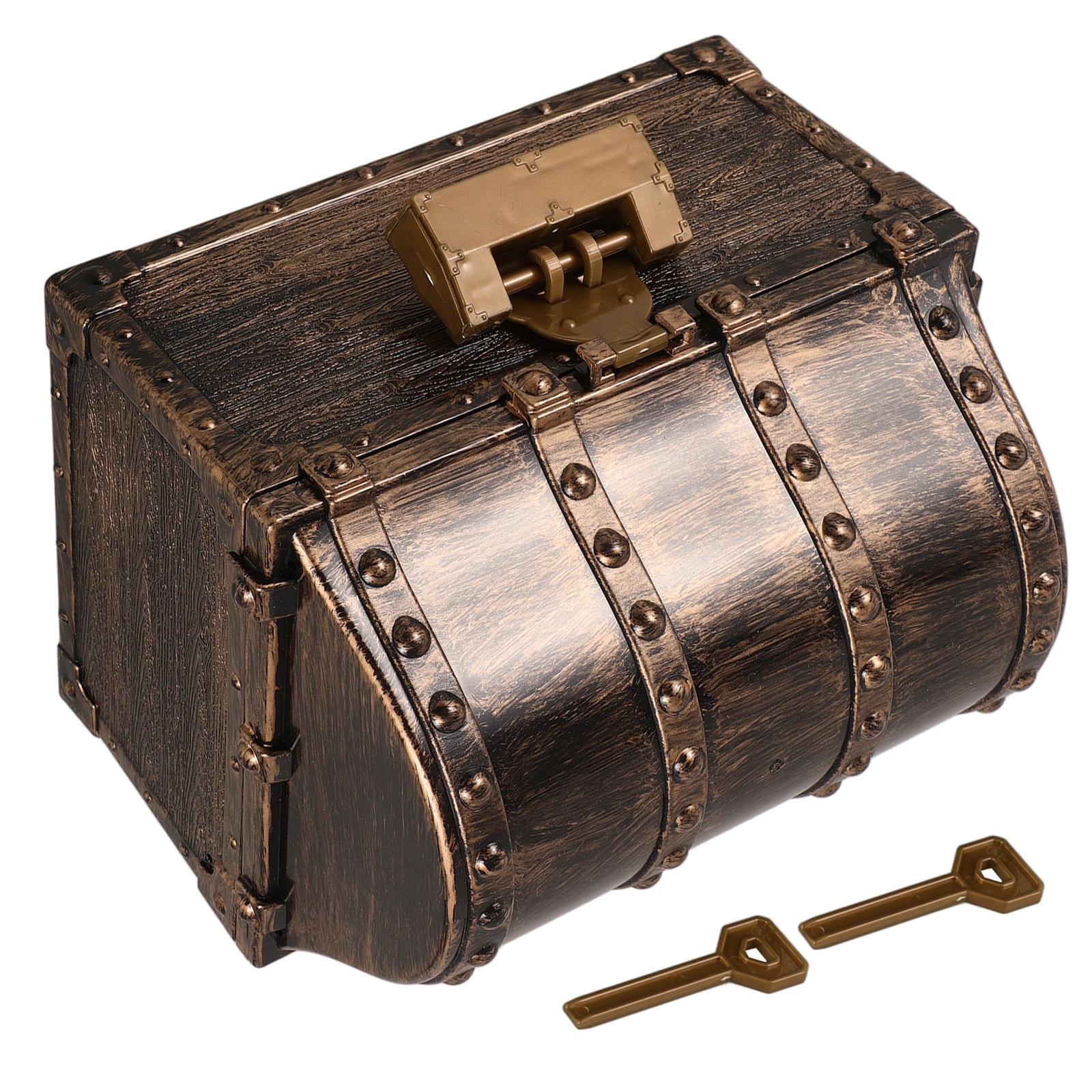 DEEPCRAFF 1Pack Pirate Accessories Small Treasure Chest Rectangular for ...