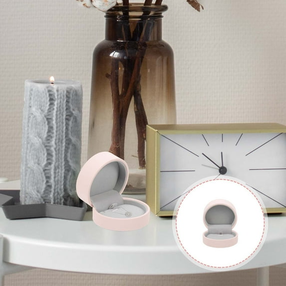 DEEPCRAFF 1Pack Small Travel Jewelry Case Delicate Design PU Plush For ...