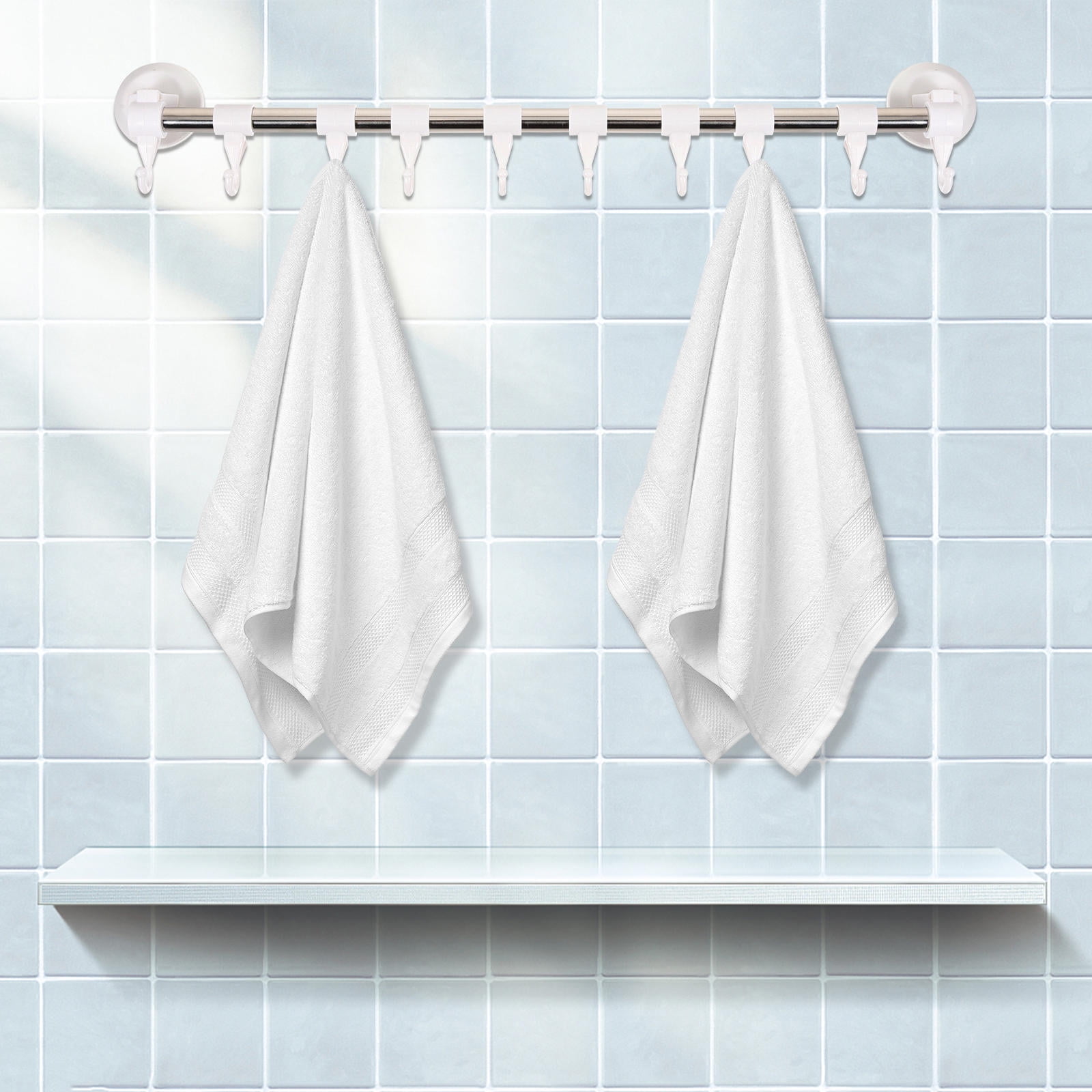 DEEPCRAFF 1Pack Suction Cup Towel Holder Modern Towel Hanger for ...