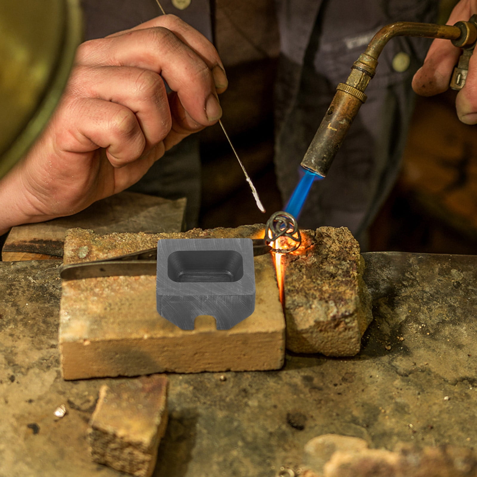 DEEPCRAFF 1Pack T-Shaped Graphite Ingot Mold For Metal Melting And ...