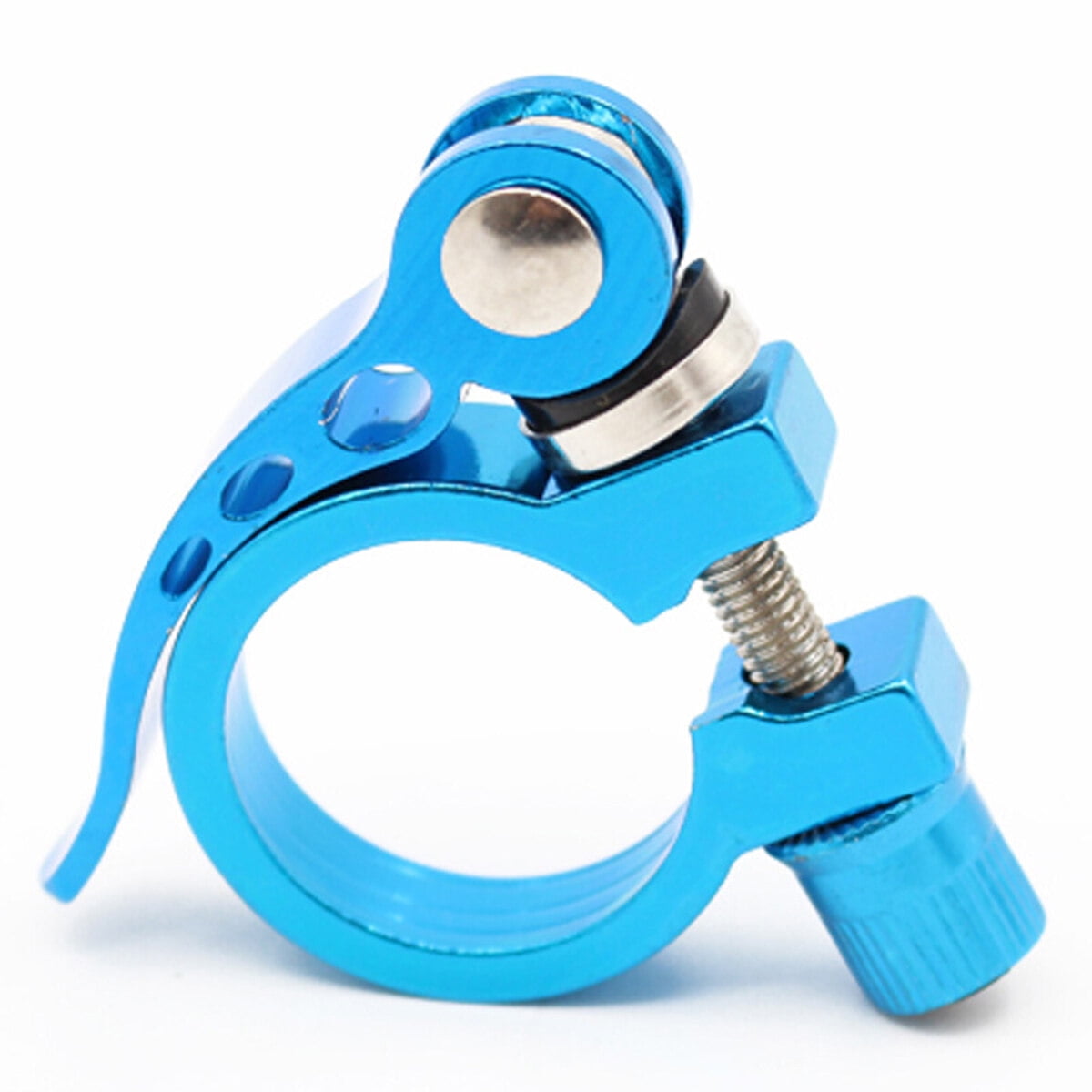 DEEPCRAFF 1Pcs Blue Aluminum Alloy Quick Release Bike Seatpost Clamp 7 ...