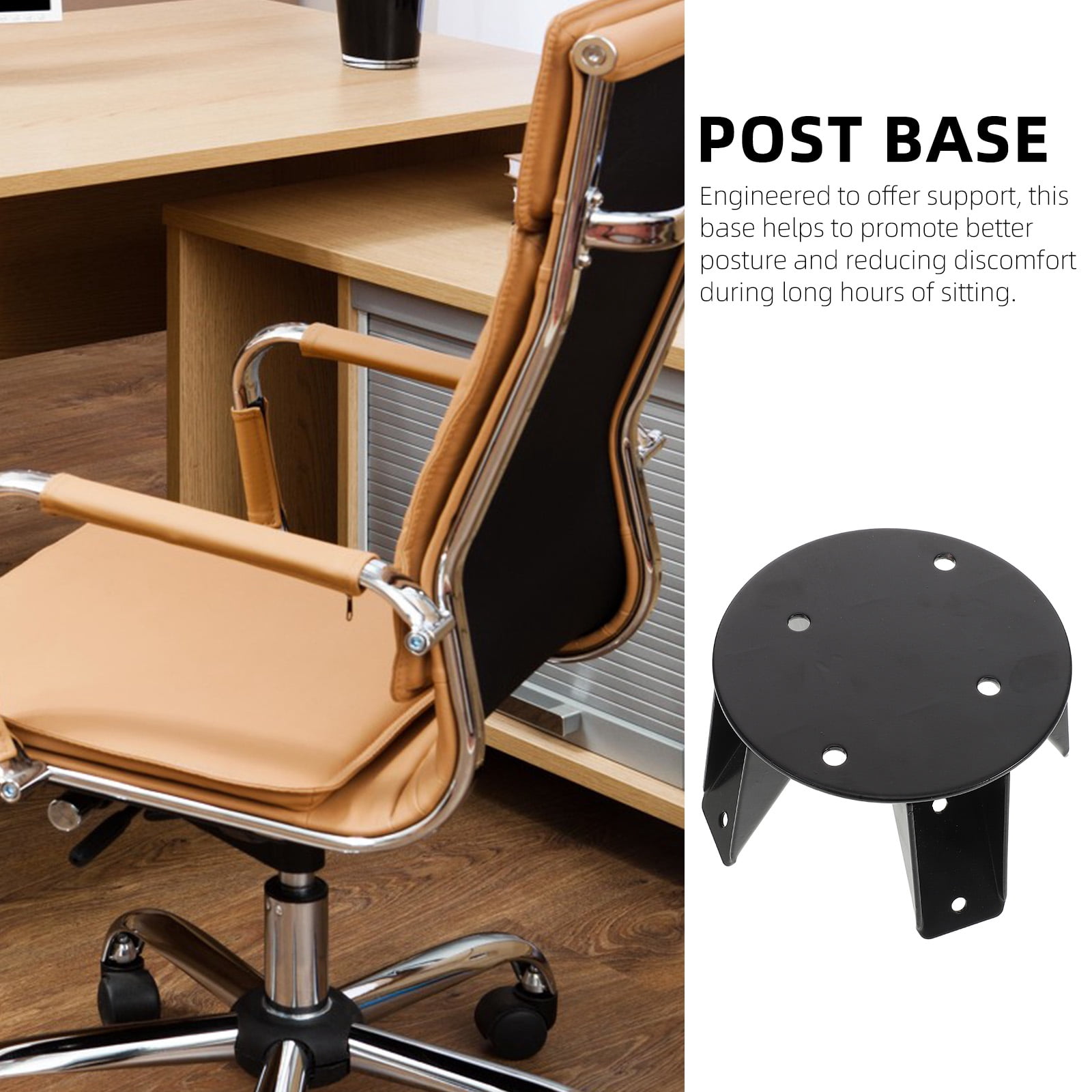DEEPCRAFF 1Pcs Chair Hardware Base Square Steel Stability Support for ...