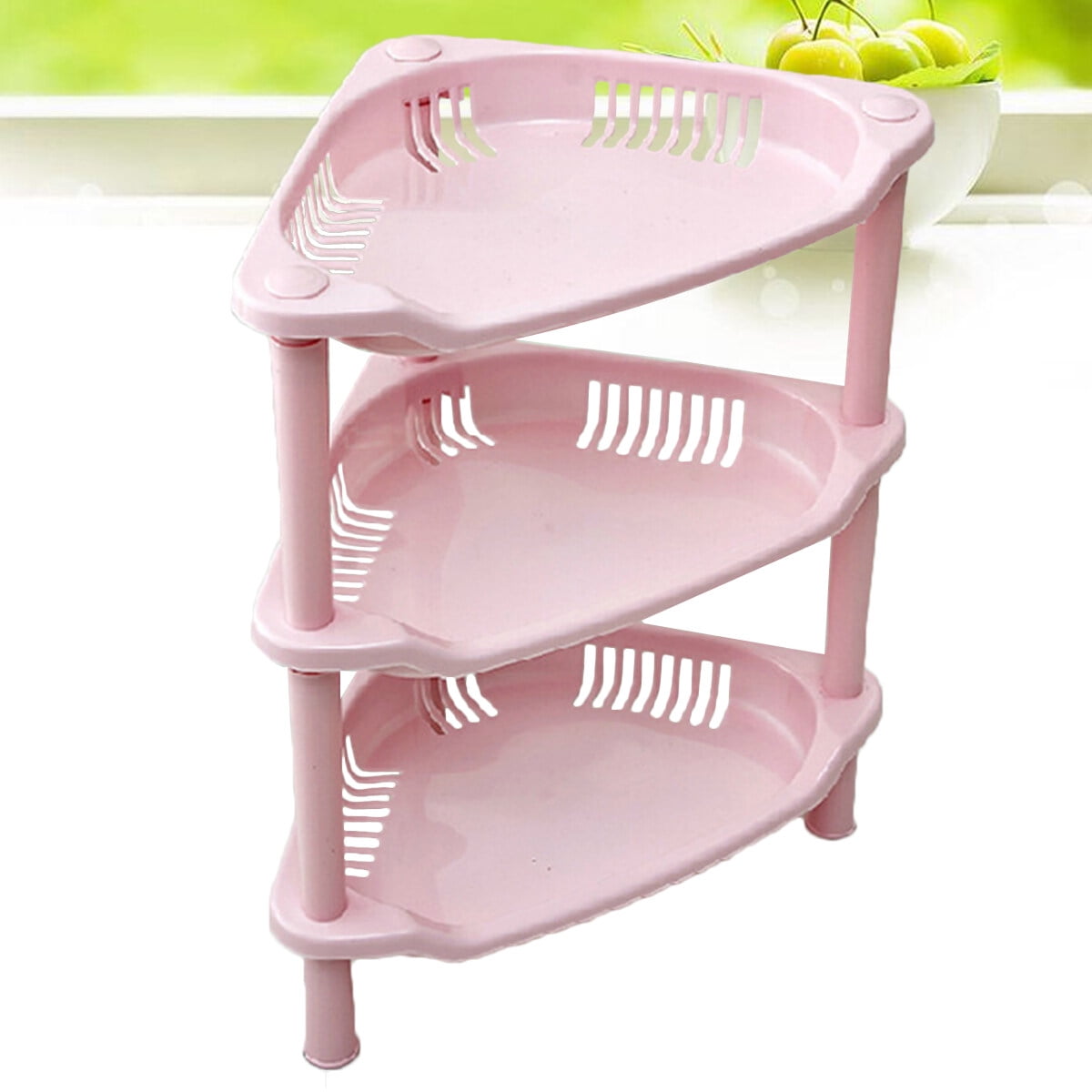 DEEPCRAFF 1Pcs Kitchen Plastic Shelf Triangle Design Space-saving ...