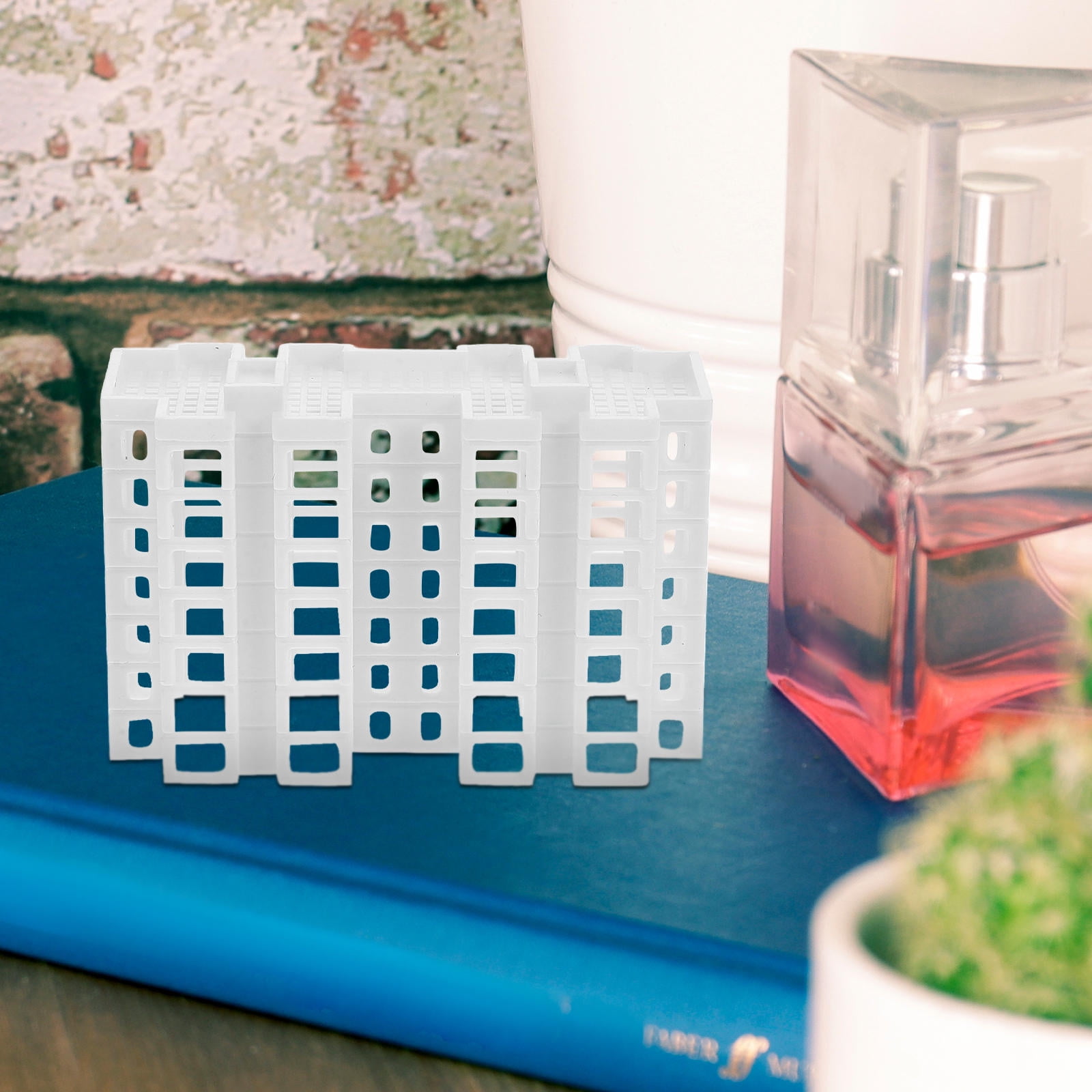 DEEPCRAFF 1Pcs Mini Residential Building Model Small Houses White ...