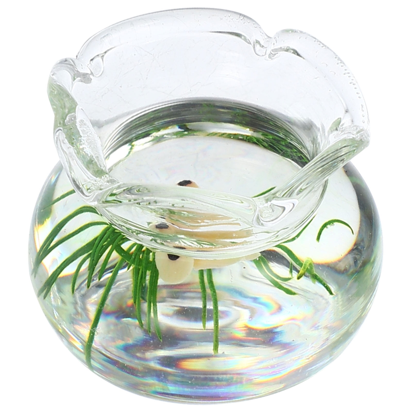 DEEPCRAFF 1Pcs Miniature Fish Bowl Miniature Scene Accessory for ...