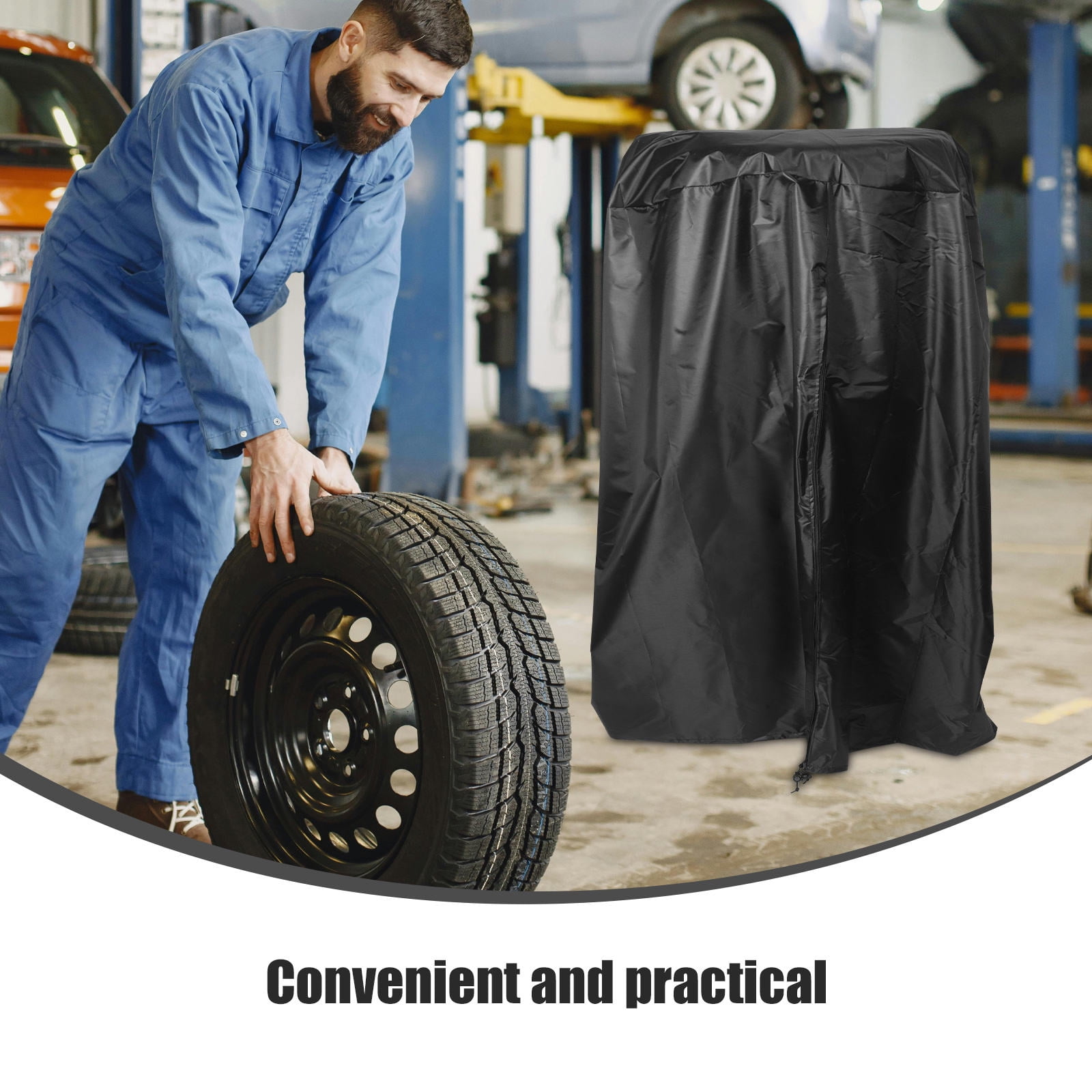 DEEPCRAFF 1Pcs Versatile Use Black Round 210D Waterproof Material Tire ...