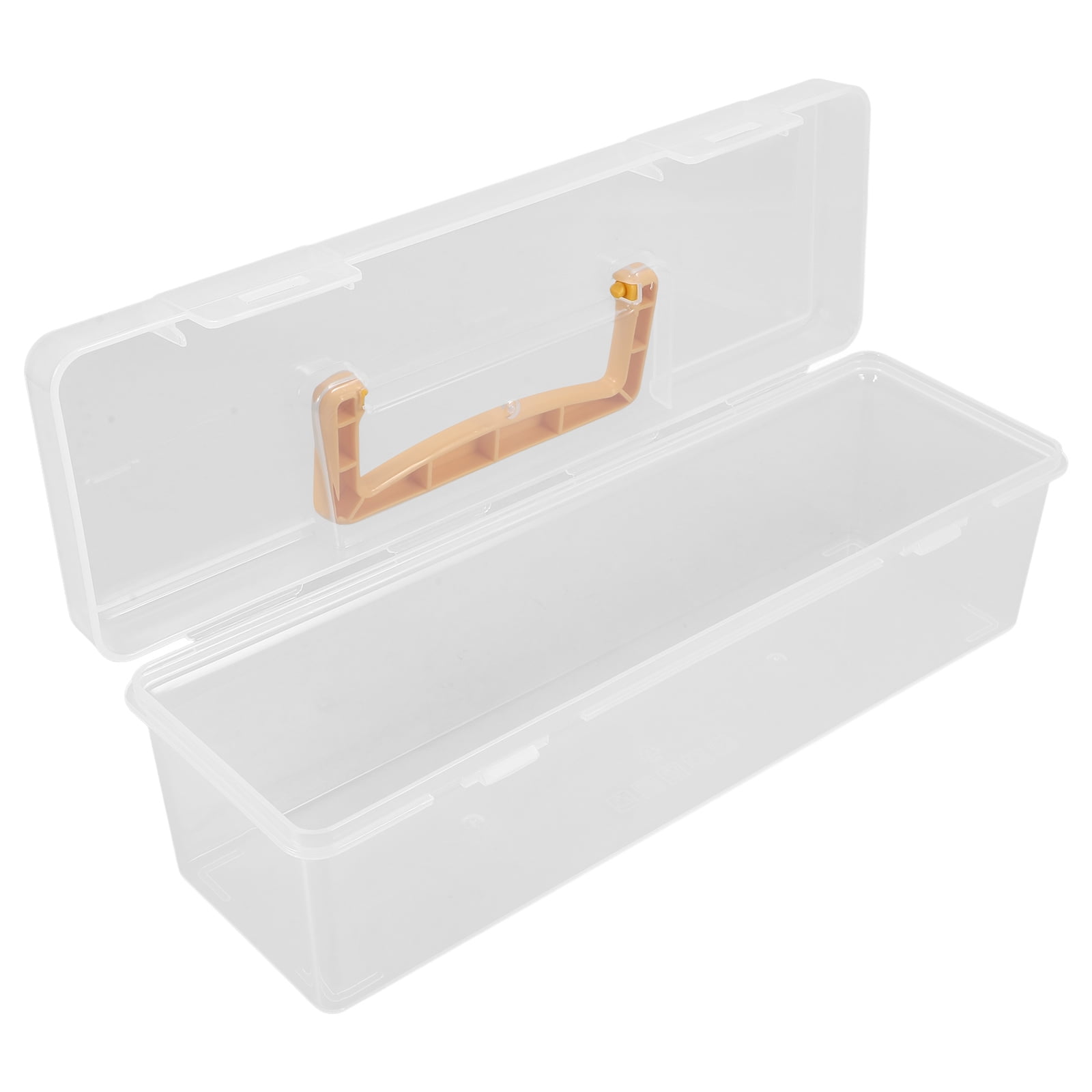 DEEPCRAFF 1Pcs Yellow Plastic Storage Holder for Projects 11.8x3.7x3 ...