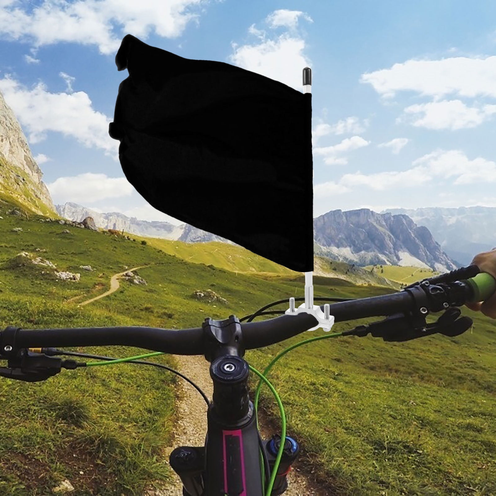 DEEPCRAFF 1Set A-shaped Clamp Flag Pole for Improved Visibility During ...