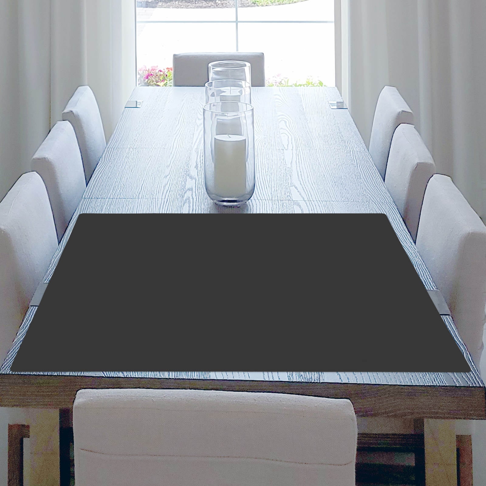 DEEPCRAFF 1Set Black Silicone Dining Table Insulation Mat Rectangle ...