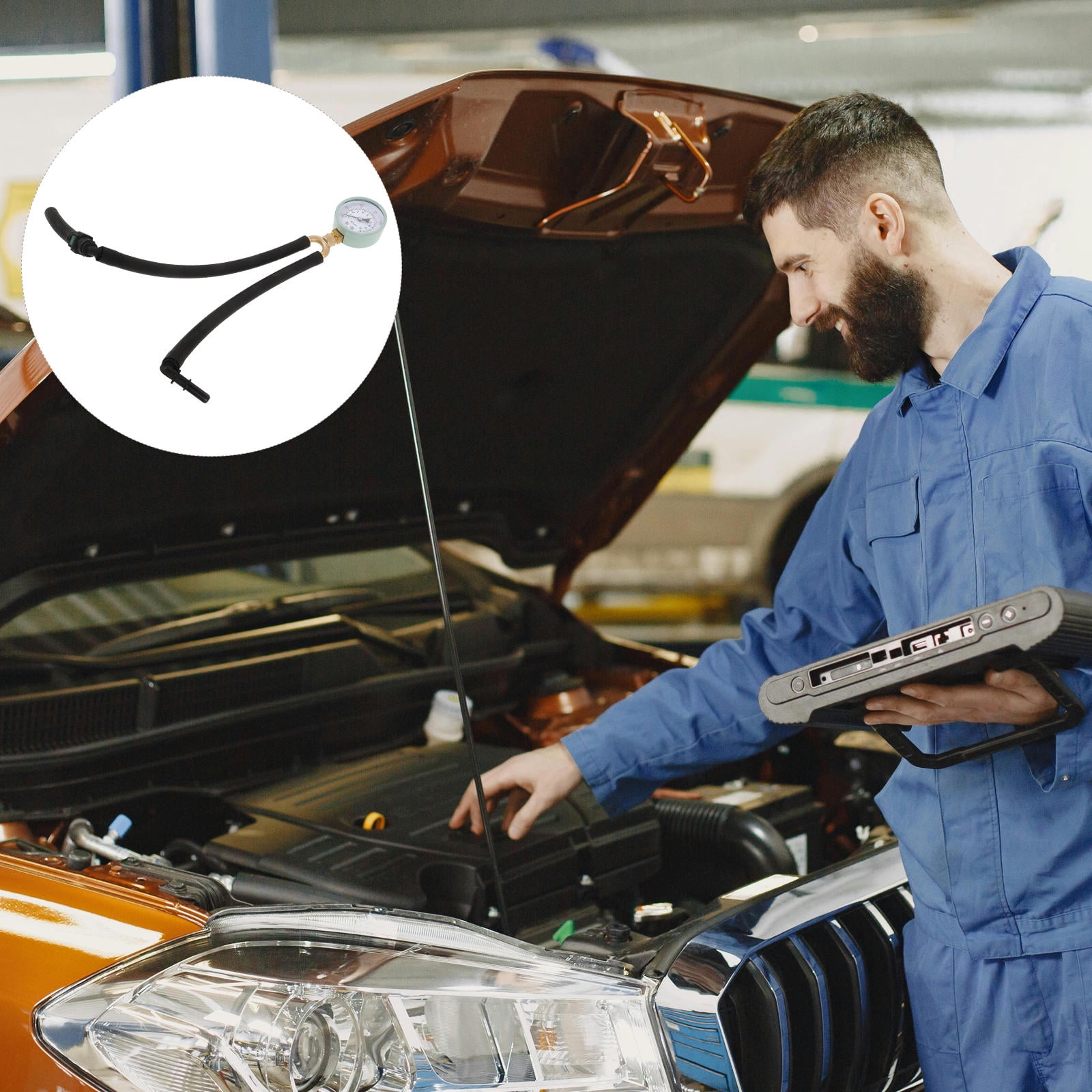 DEEPCRAFF 1Set Gas Pressure Testing Gauge for Vehicle Inspection ...