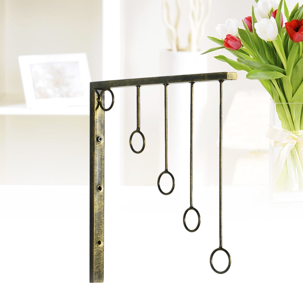 DEEPCRAFF 1Set Hanging Rack Wrought Iron Carbon Steel Clothes Drying ...