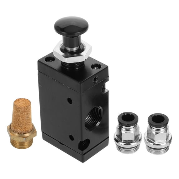 DEEPCRAFF 1Set Heavy Duty Pneumatic Valve Hand Lever Operated Aluminum ...