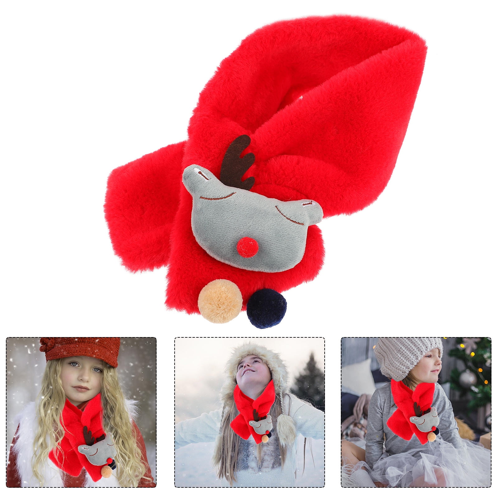 Phenofice Scarves for Kids Christmas Red Material 1Pcs - Walmart.com