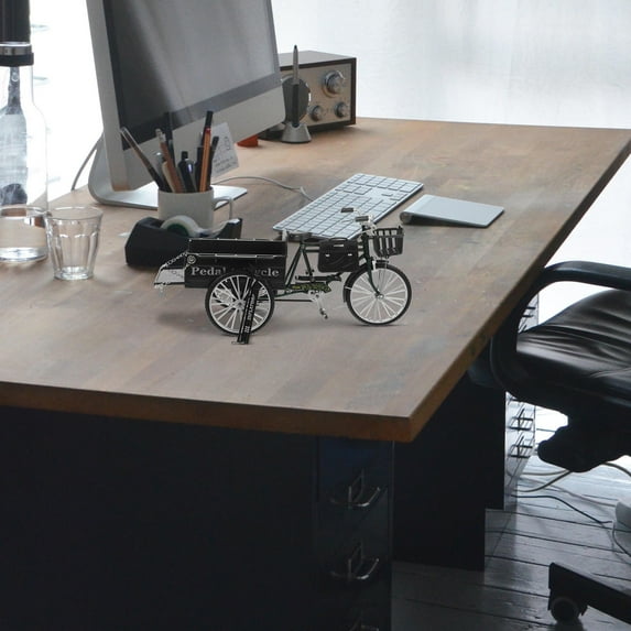 DEEPCRAFF 1Set Vintage Tricycle Model Metal Ornament Lifelike Home ...