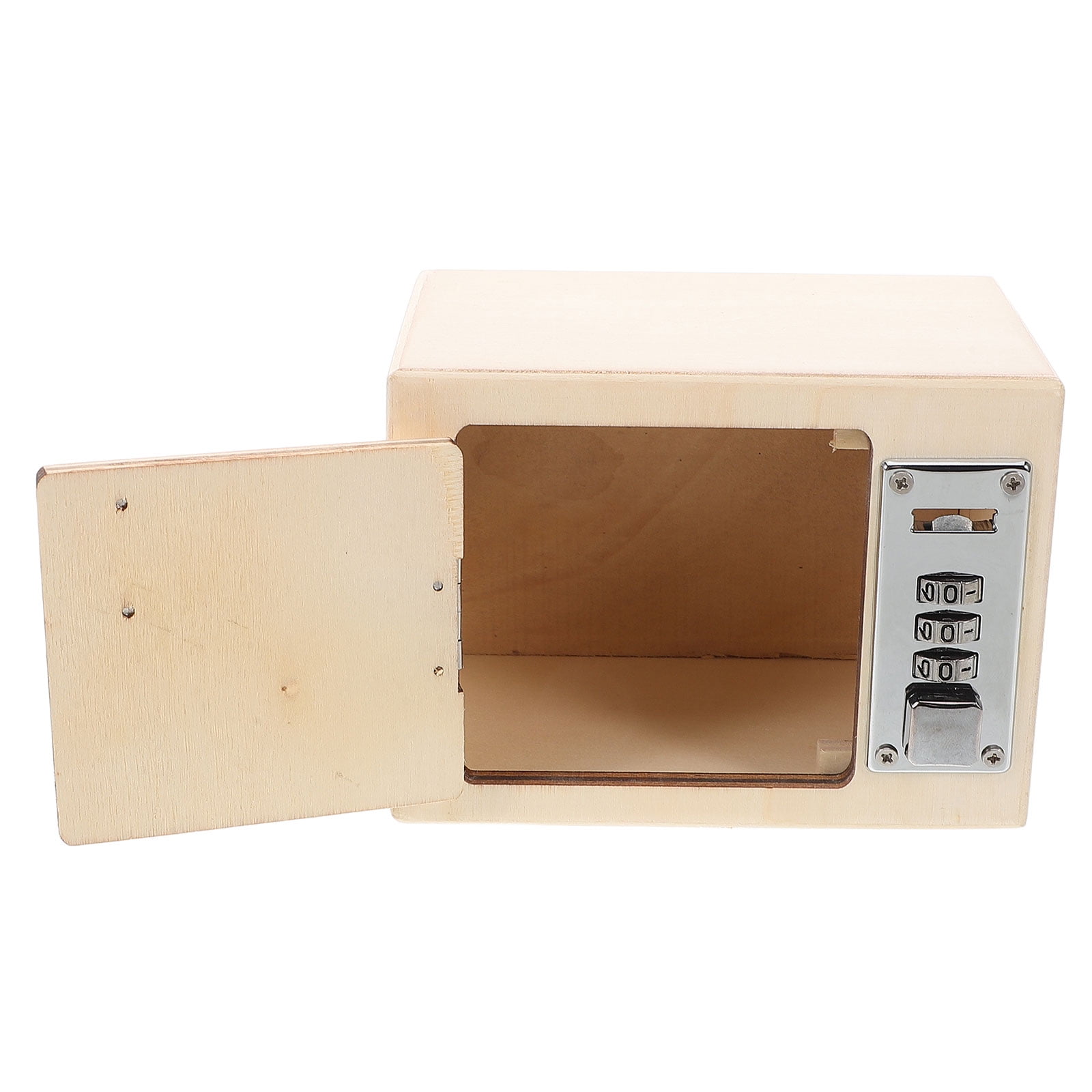DEEPCRAFF 1Set Wooden Lock Box for Storage 12.50X9.50X8.50CM - Walmart.com