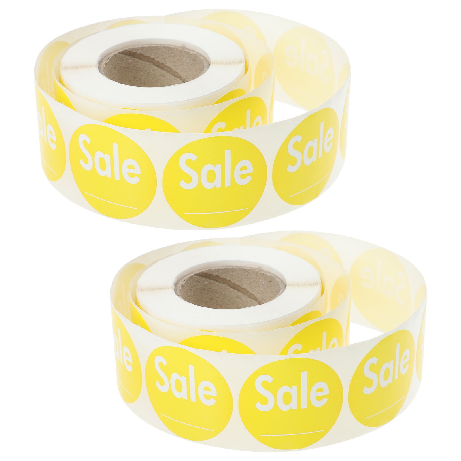 DEEPCRAFF 2 Rolls Paper Label Tag Yellow Synthetic Material for Event ...