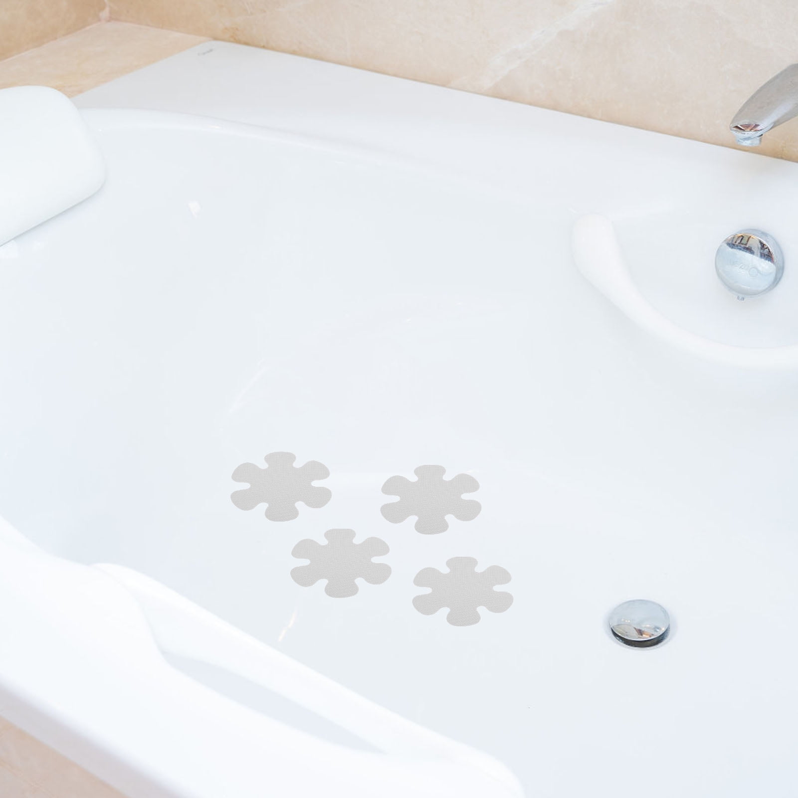 DEEPCRAFF 20Pcs Grey Non Slipping Shower Decals Adhesive Bathtub ...