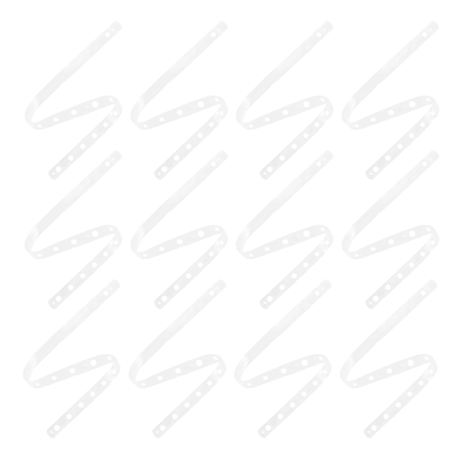 DEEPCRAFF 20Pcs Plastic Connecting Strip for Space Saving Clothes Hanger Strips 19.3x0.6x0.08in ...