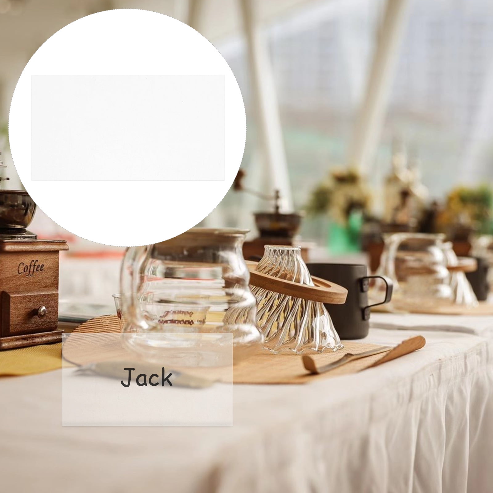 DEEPCRAFF 20Pcs Sturdy Acrylic Name Card Stands For Guest Names In ...