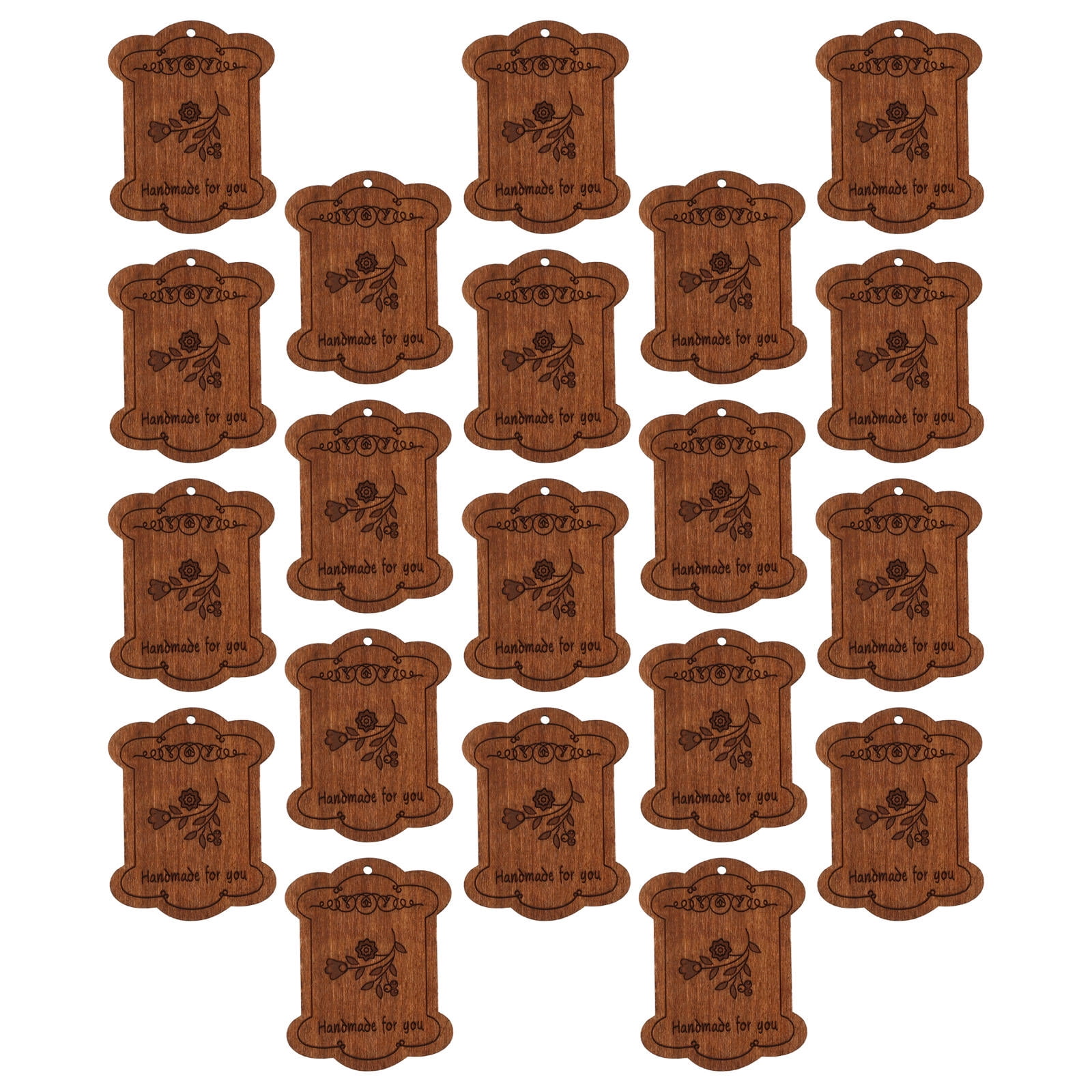 DEEPCRAFF 20Pcs Wood Sewing Thread Organizer Boards Coffee Color for ...