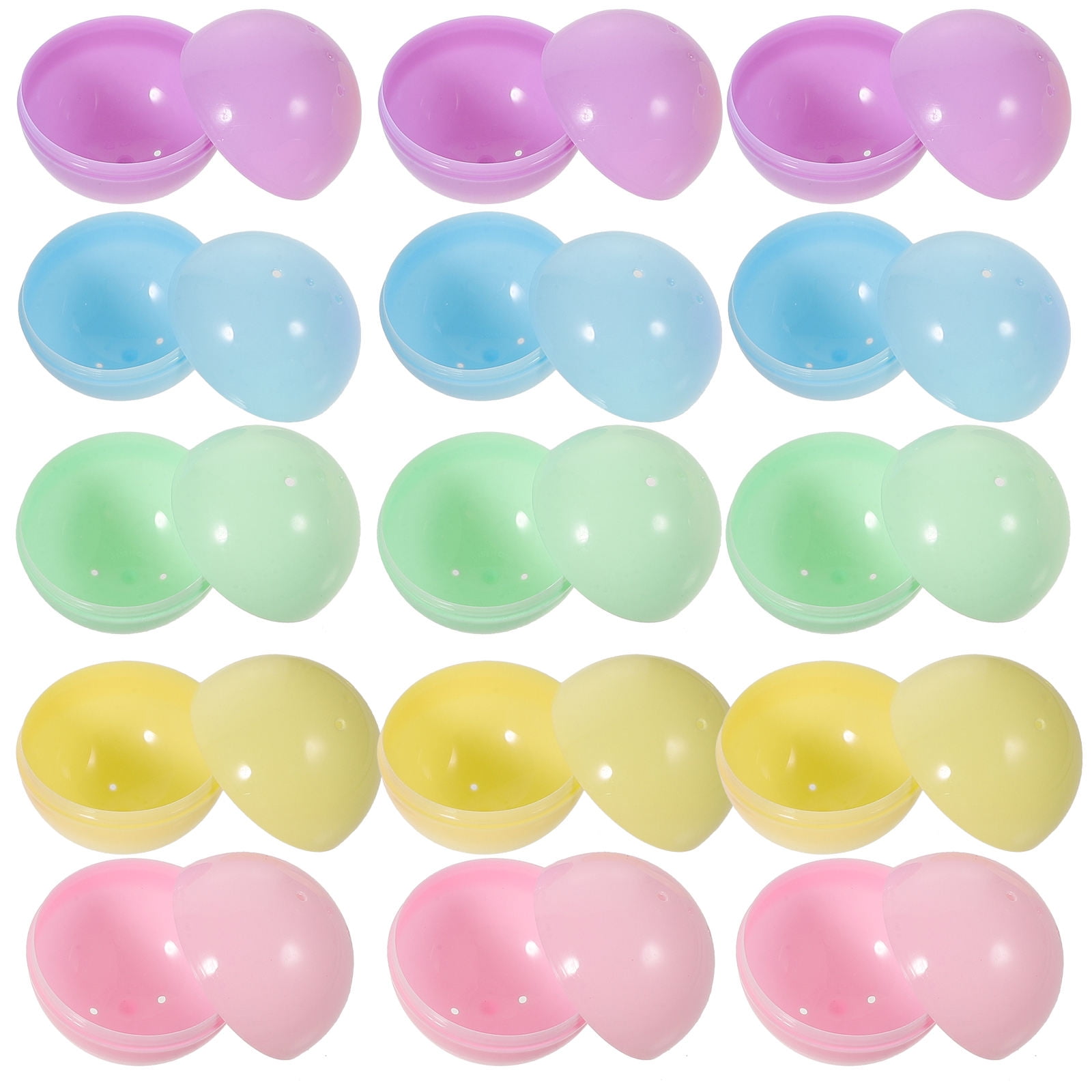 DEEPCRAFF 25Pcs PP Material Blank Fillable Eggs for Kids Theme Party ...