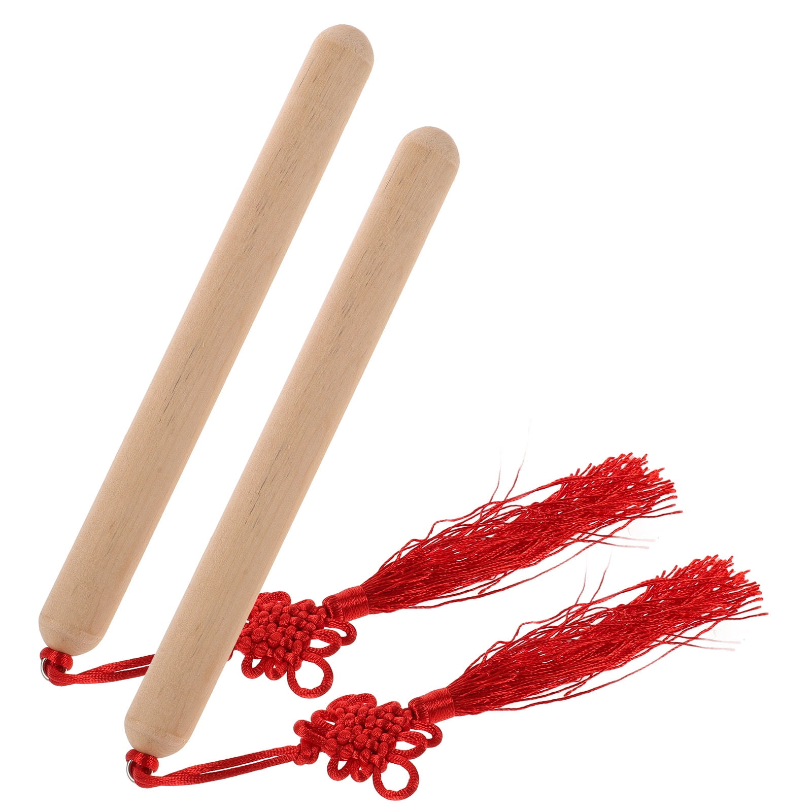 DEEPCRAFF 2Pack Beige Rhythm Sticks Lummi Sticks Wooden Percussion ...