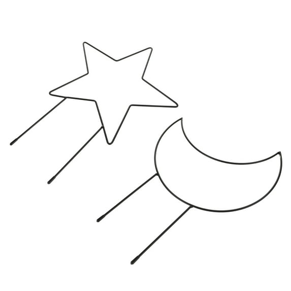 DEEPCRAFF 2Pcs Black Metal Trellis Climbing Plants Stand for Indoor ...