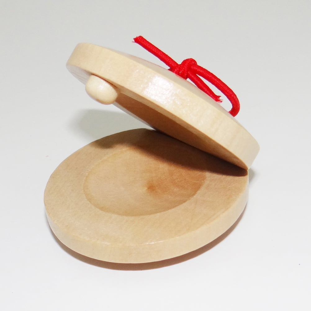 DEEPCRAFF 2Pcs Castanet Musical Instruments for Family Fun in Oval ...