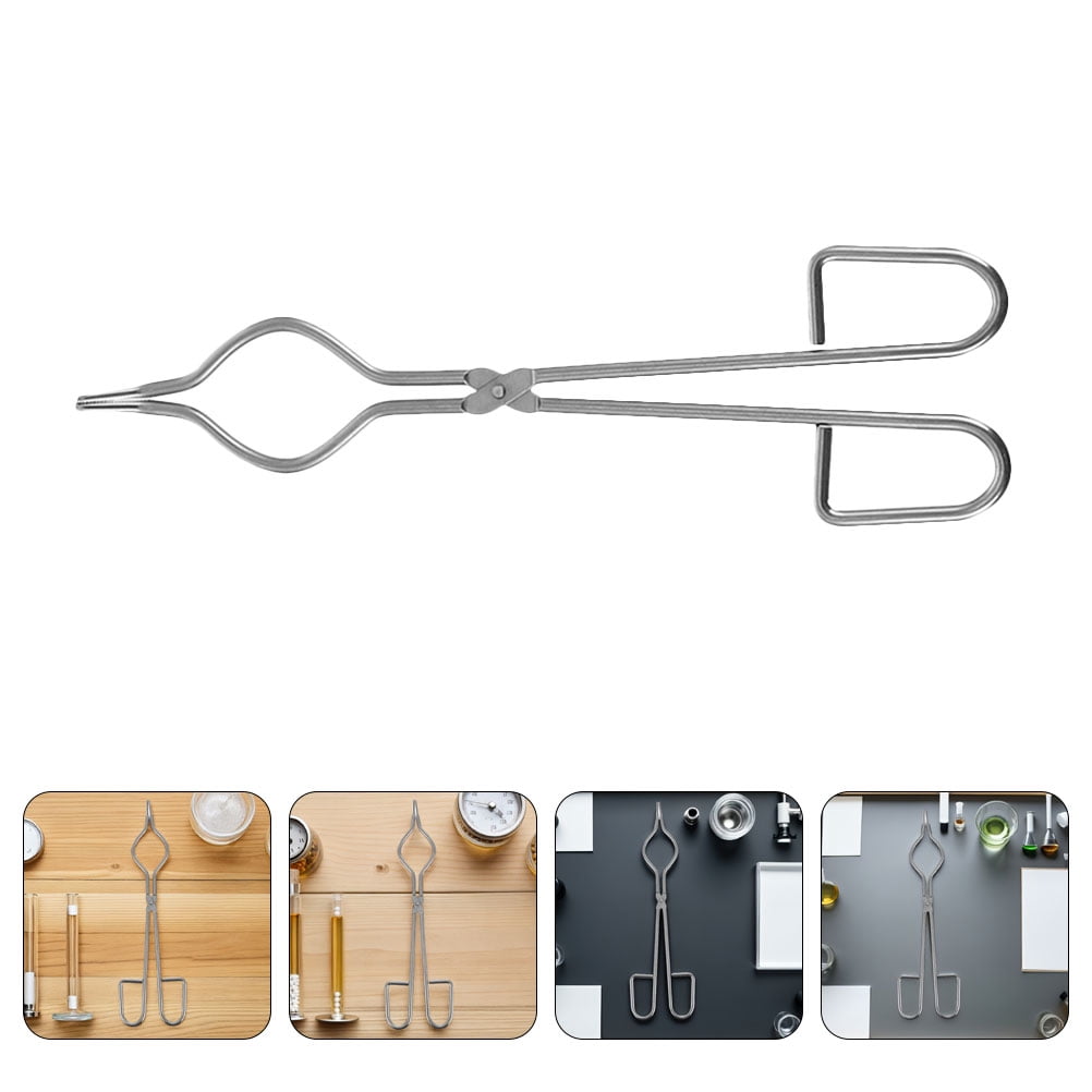 DEEPCRAFF 2Pcs Ergonomic Stainless Steel Crucible Tongs for Lab and ...