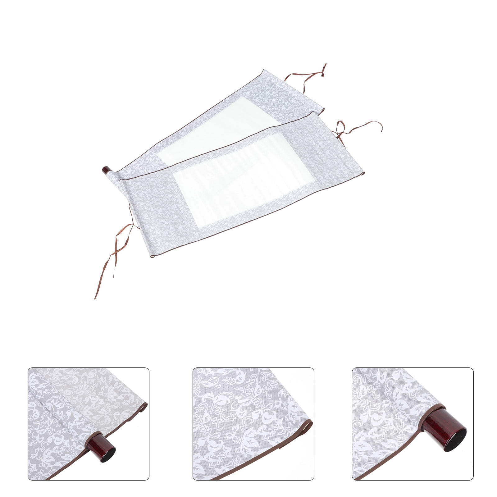 DEEPCRAFF 2Pcs Grey Rice Paper Scroll Traditional Writing Art Display ...