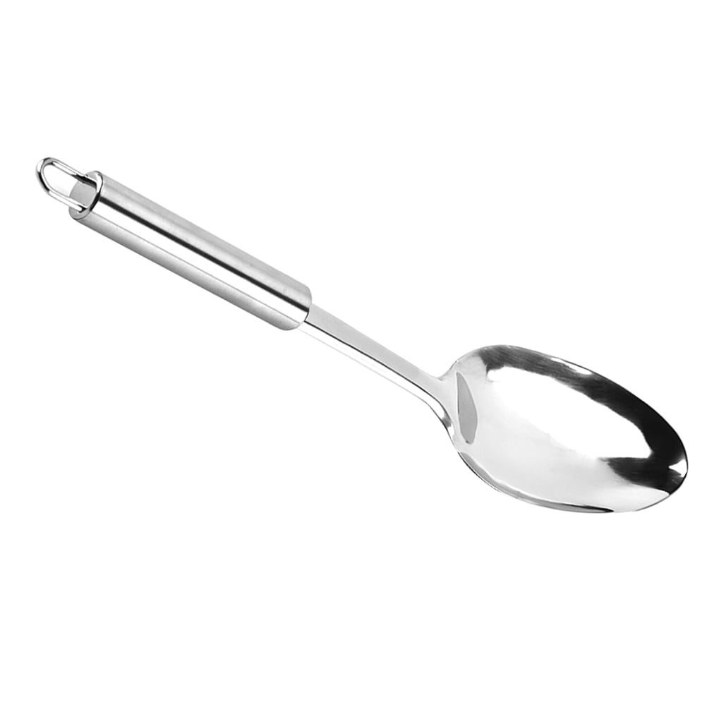 DEEPCRAFF 2Pcs Mini Silver Kitchen Spoon 11.2*2.7in for Serving Soup ...